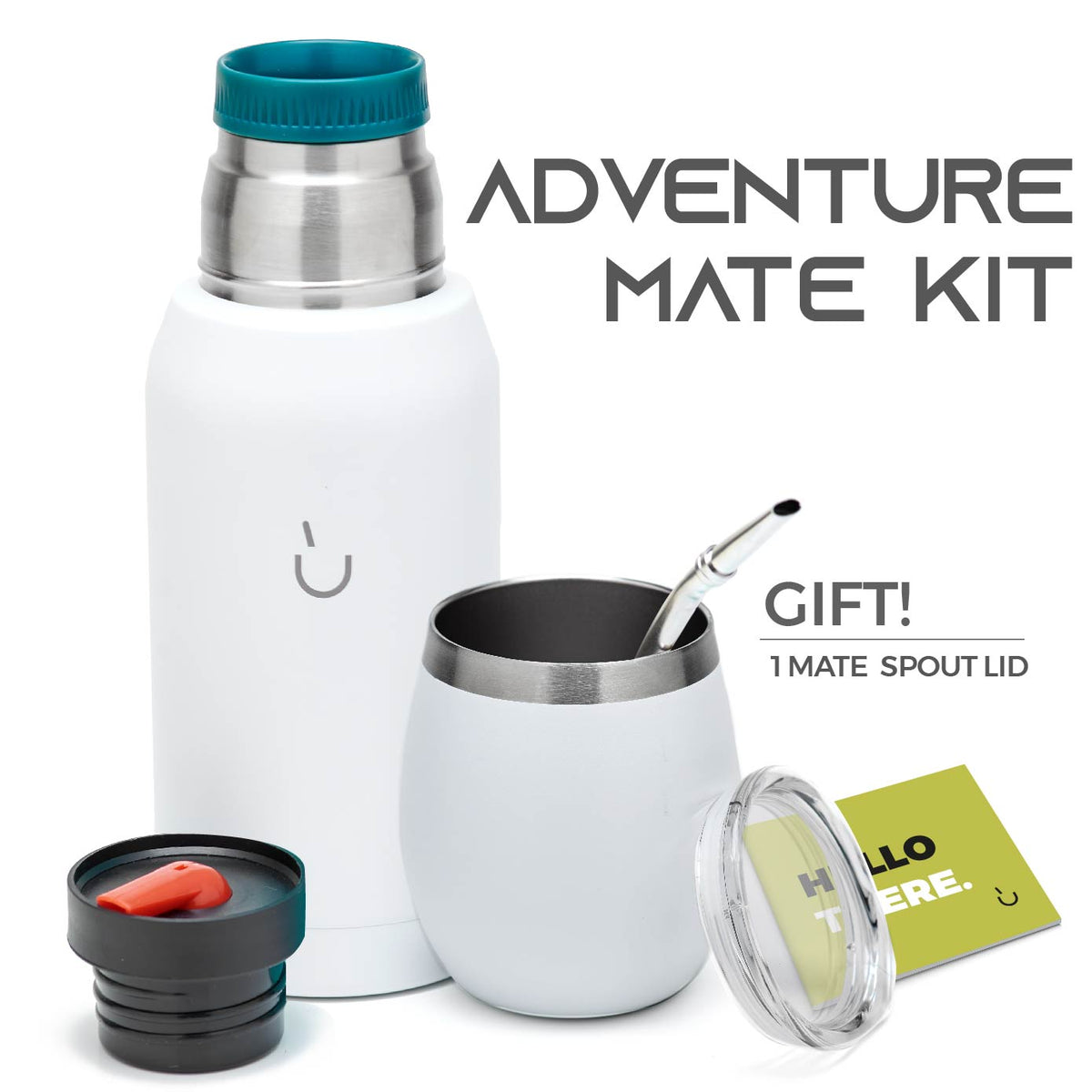 Adventure Stainless Steel Yerba Mate Kit (White) – Balibetov