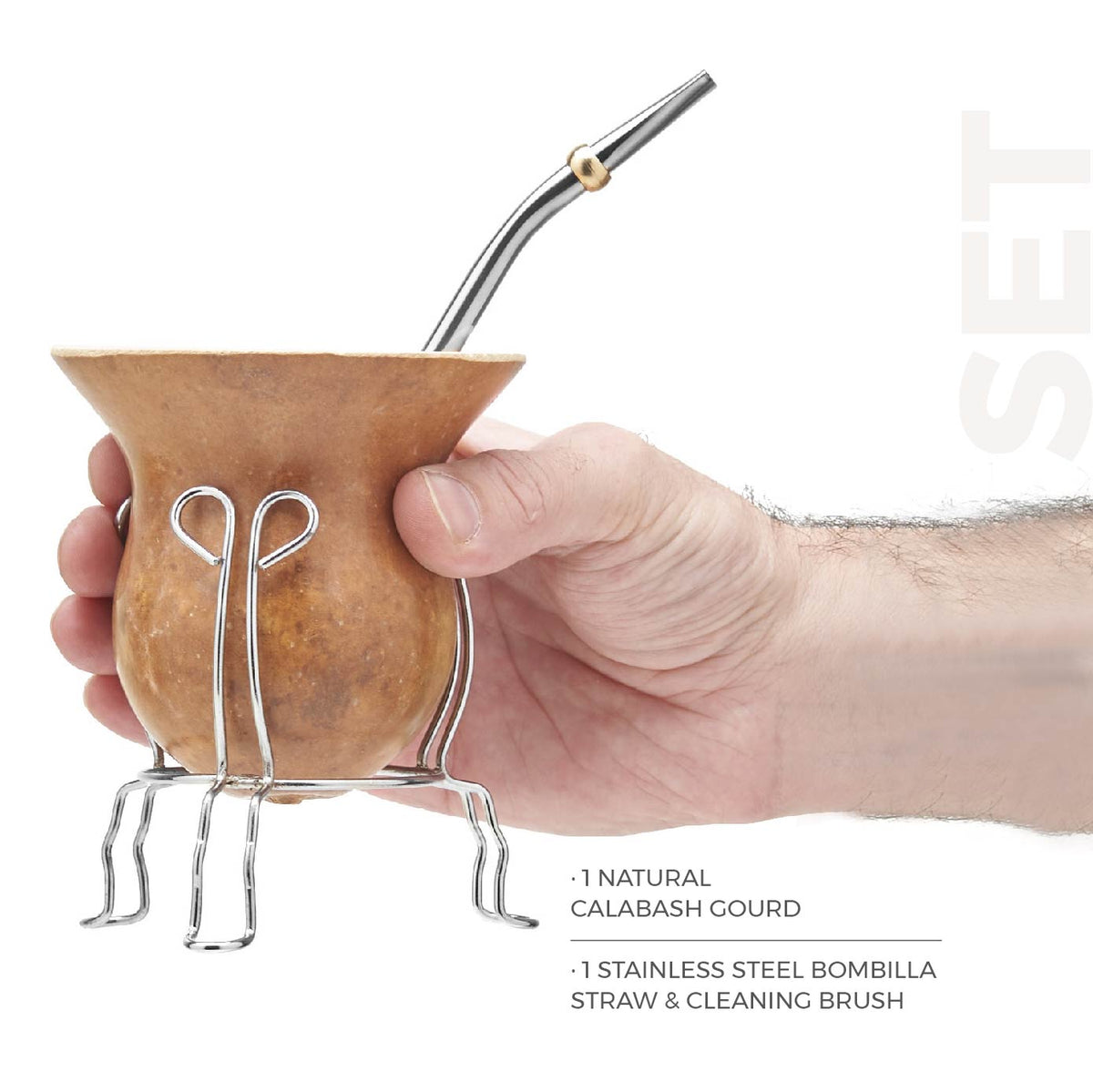 The Formosa Calabash Yerba Mate Gourd Set - Aluminum Base 02 – Balibetov